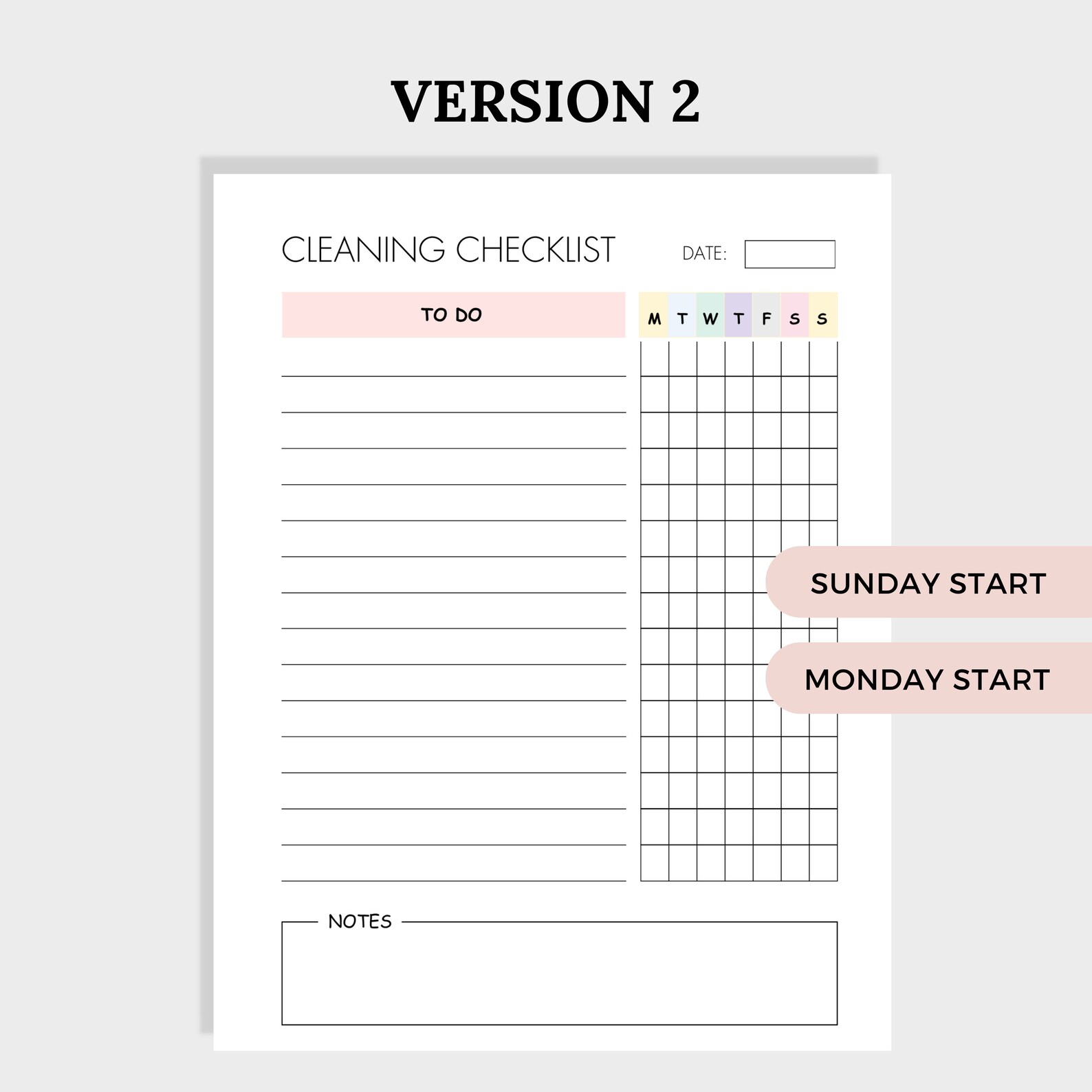 Daily Cleaning Schedule, Printable Weekly Cleaning Tracker, Cleaning ...