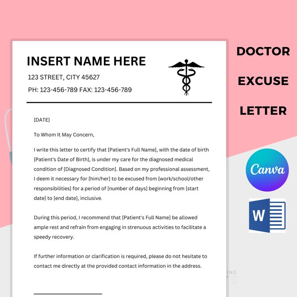Word Document Work Template - Etsy