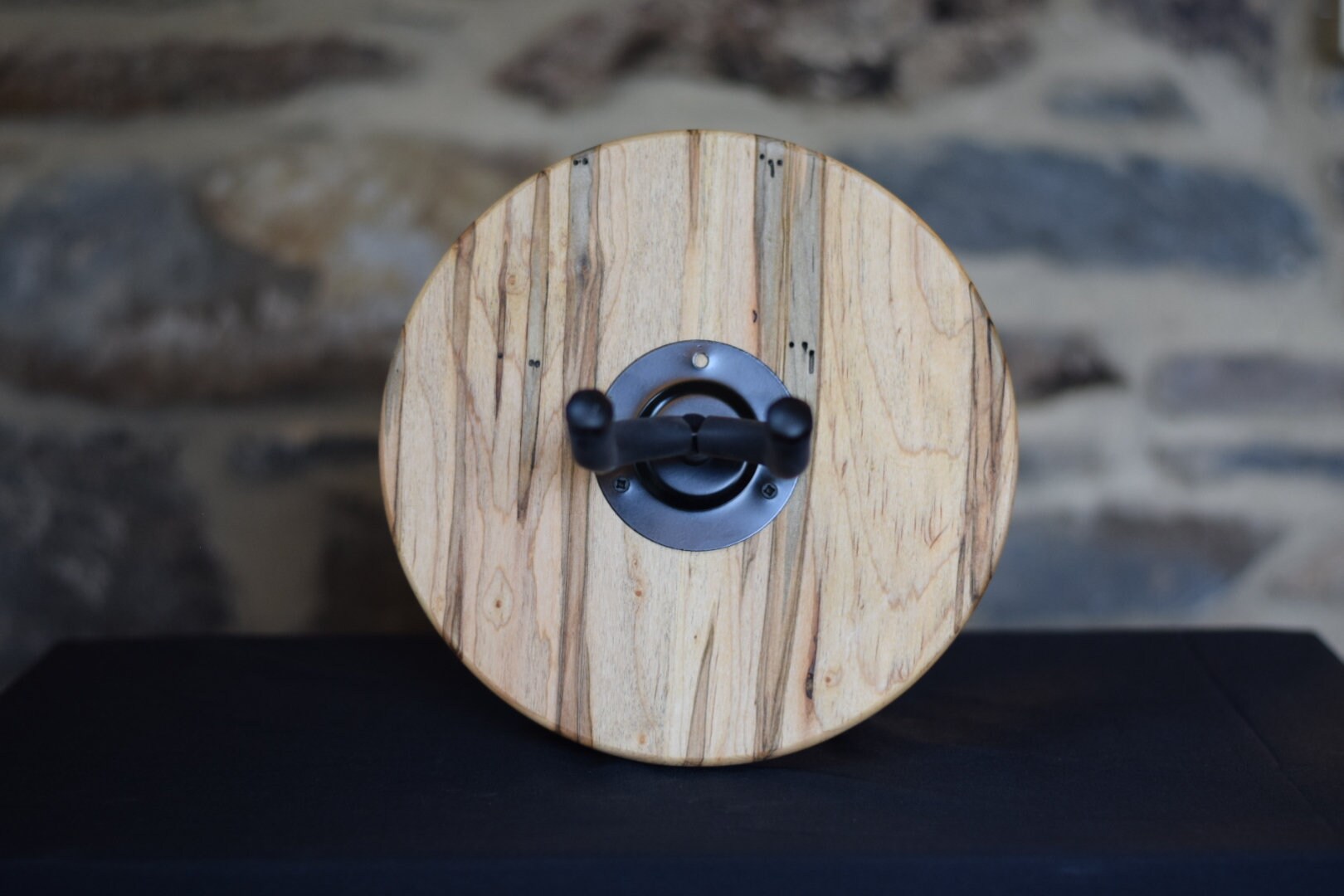 Wall-mount Instrument Holder, Wormy Maple // Solid Wood Instrument ...
