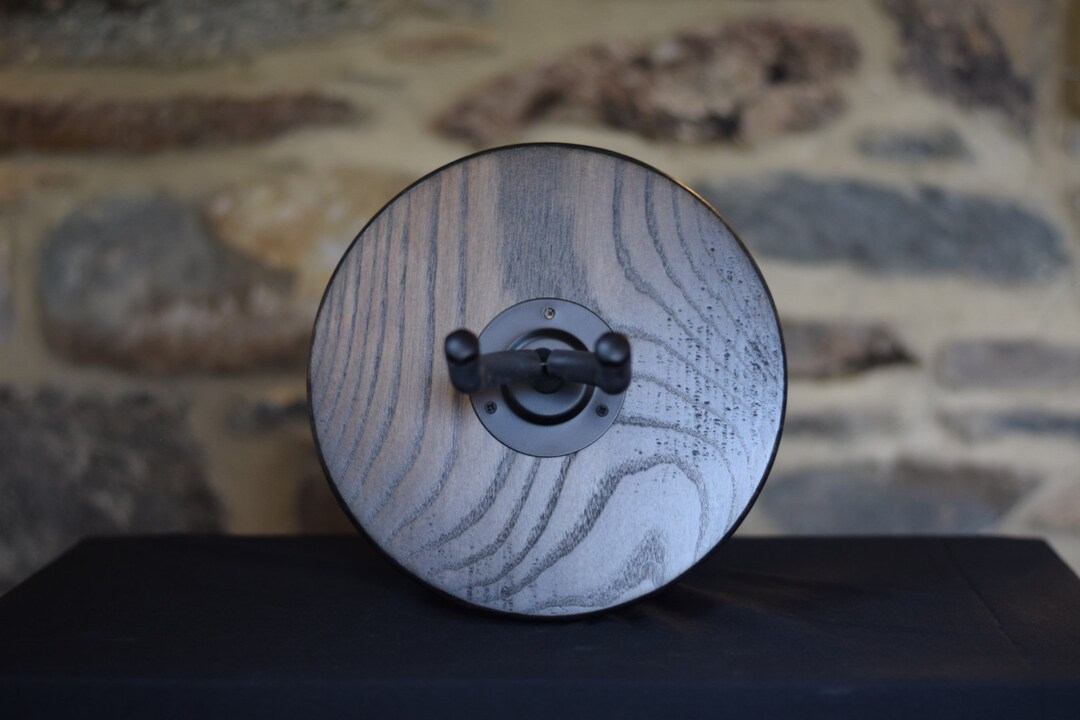 Wall-mount Instrument Holder, Stained Oak // Solid Wood Instrument ...