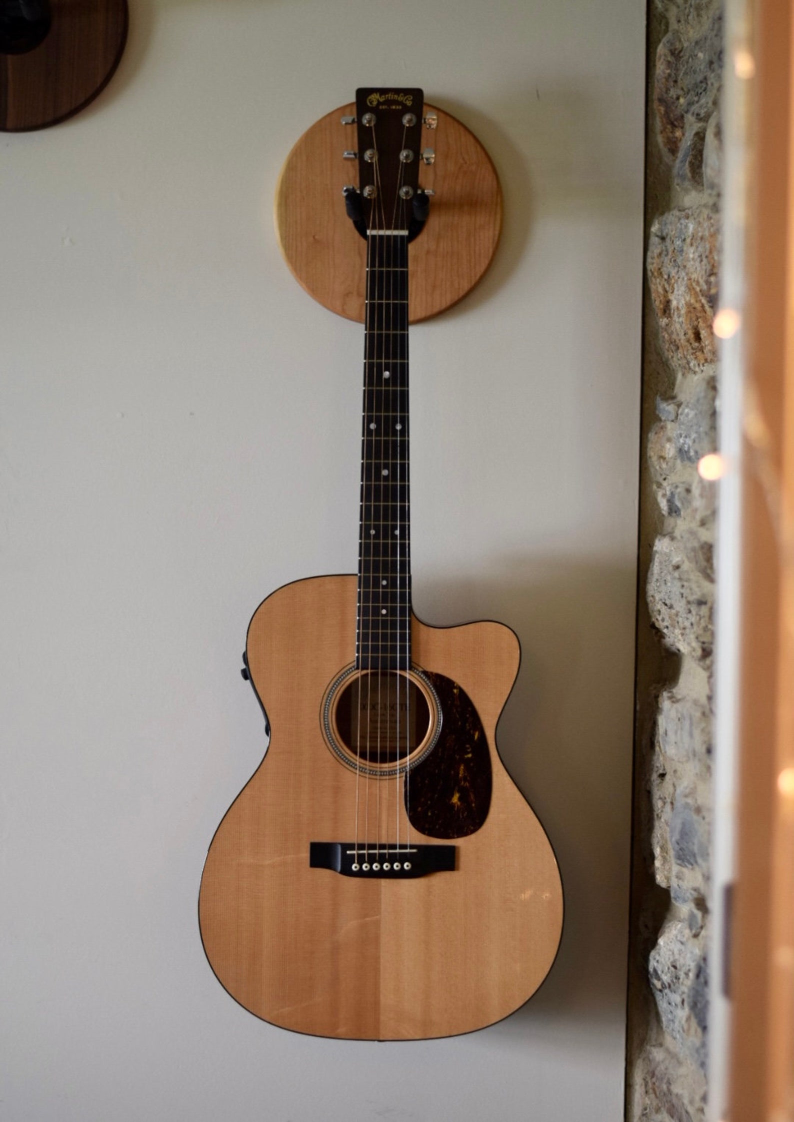 Wall-mount Instrument Holder, Sycamore // Solid Wood Instrument Display ...