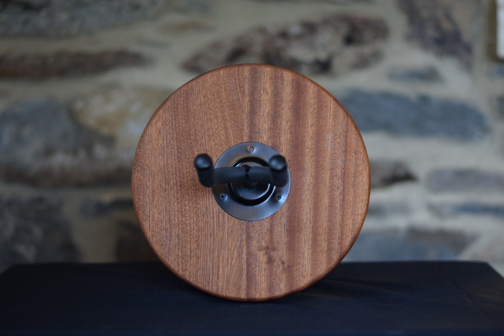 Wall-mount Instrument Holder, Sapele // Solid Wood Instrument Display ...