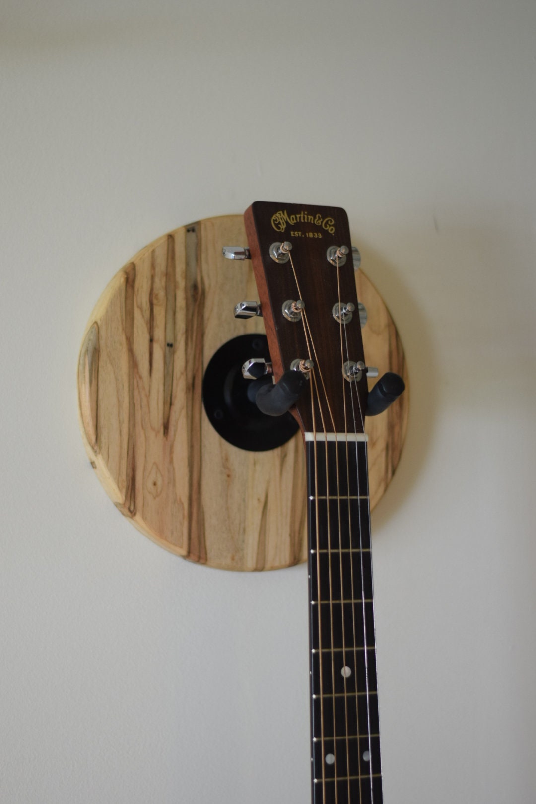 Wall-mount Instrument Holder, Wormy Maple // Solid Wood Instrument ...