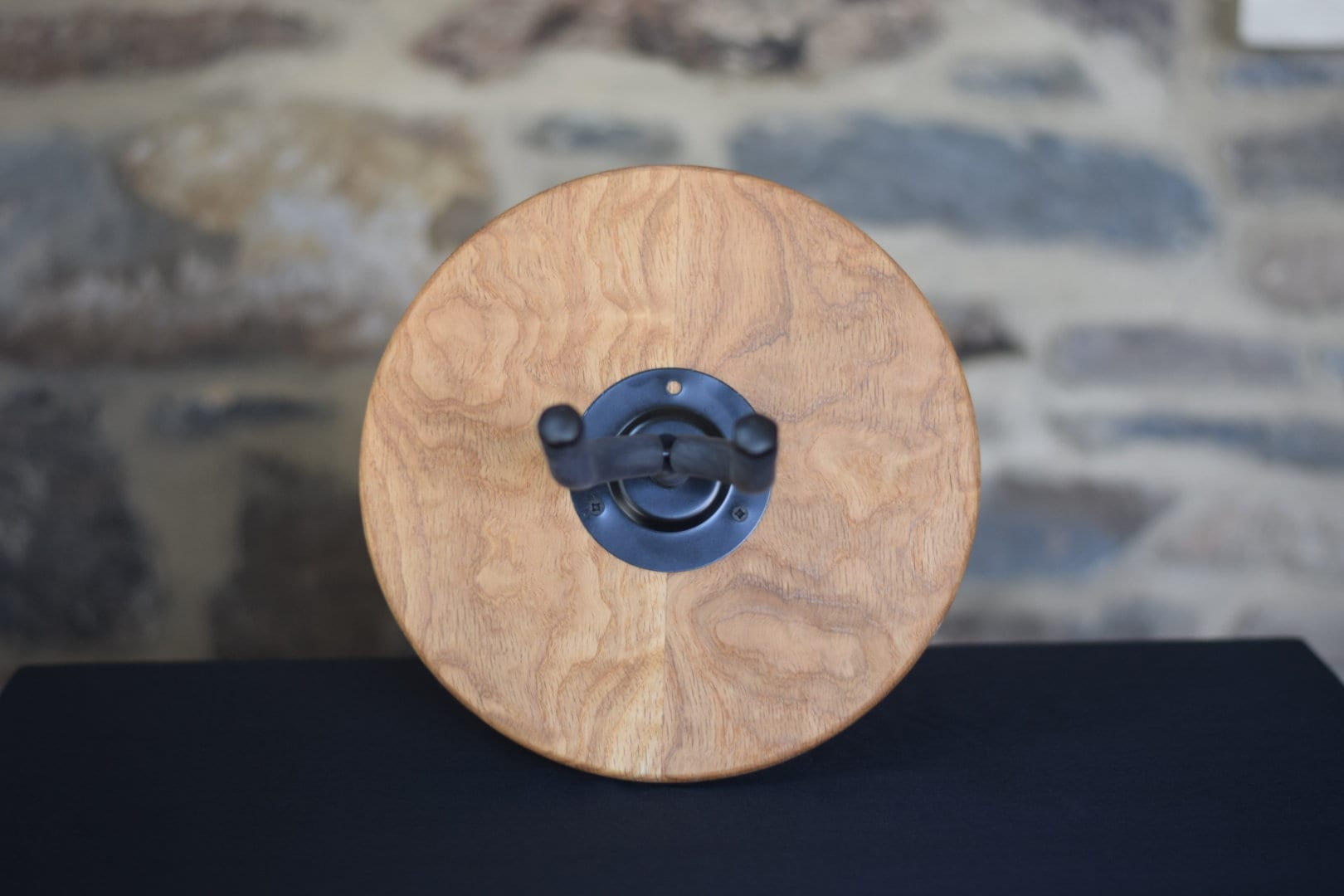 Wall-mount Instrument Holder, Curly Oak // Solid Wood Instrument ...