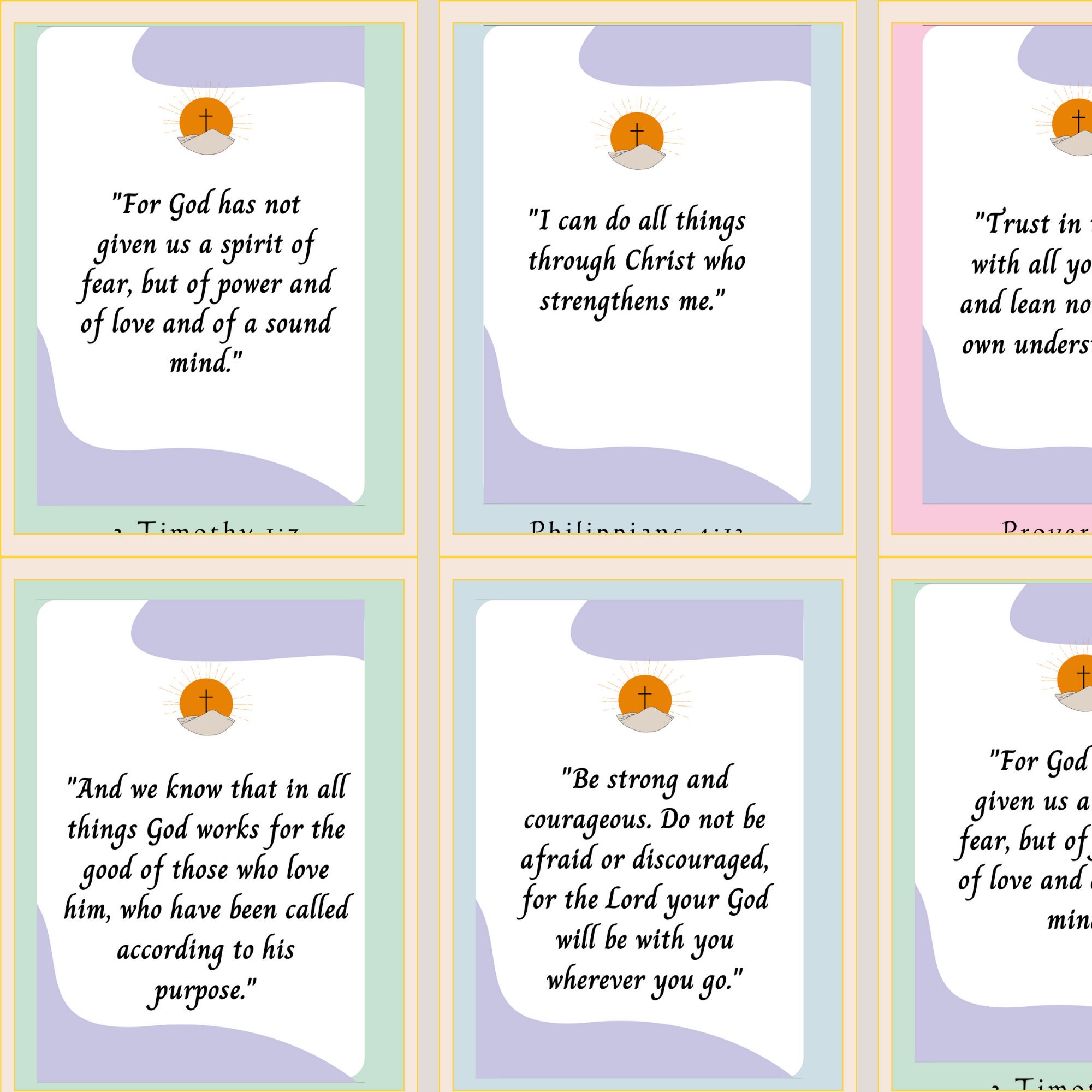 Bible Inspiration Quote Printable Cards Christian Motivation Quotes ...