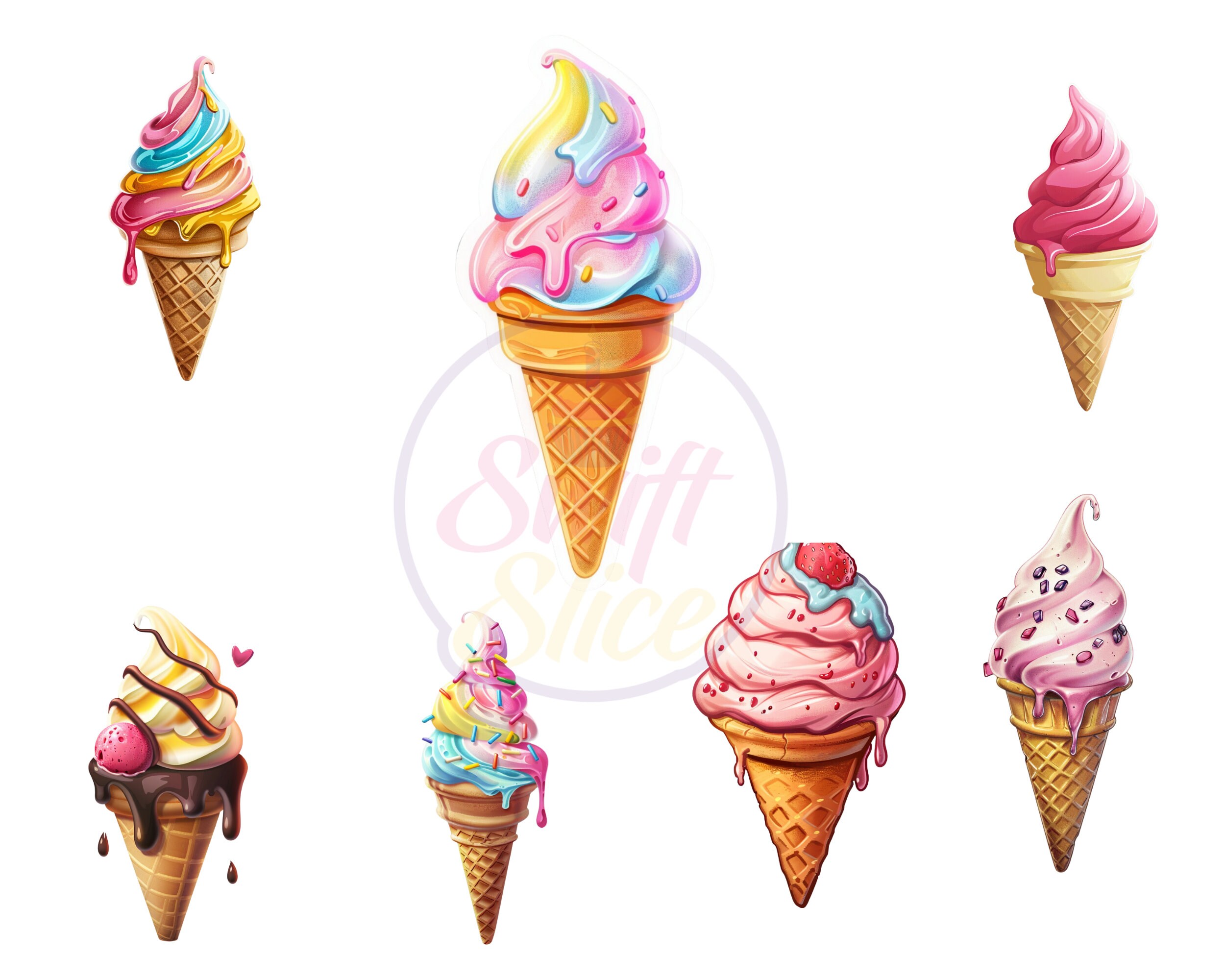 Ice Cream Clipart Ice Cream Cone Clip Art Summer Clipart Ice Cream Cut ...