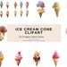 Ice Cream Clipart | Ice Cream Cone Clip Art | Summer Clipart | Ice ...