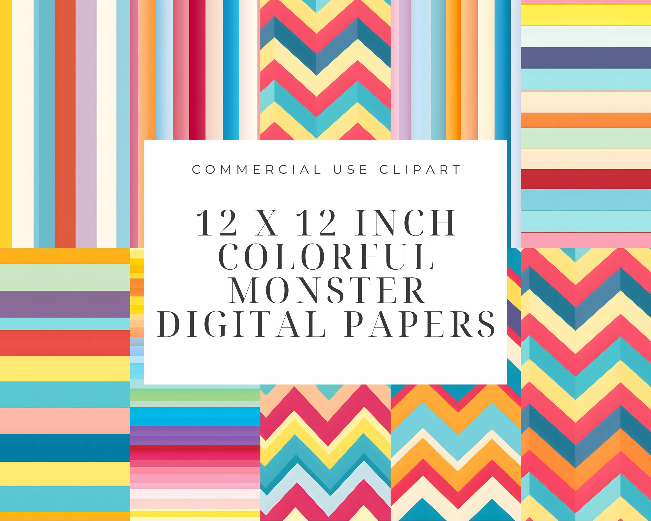 Monster Clipart | Cute Monster | Pocket Monsters | Monster Bundle ...