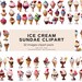 Ice Cream Clipart | Summer Holiday Pngs | Card Making | Cones and ...
