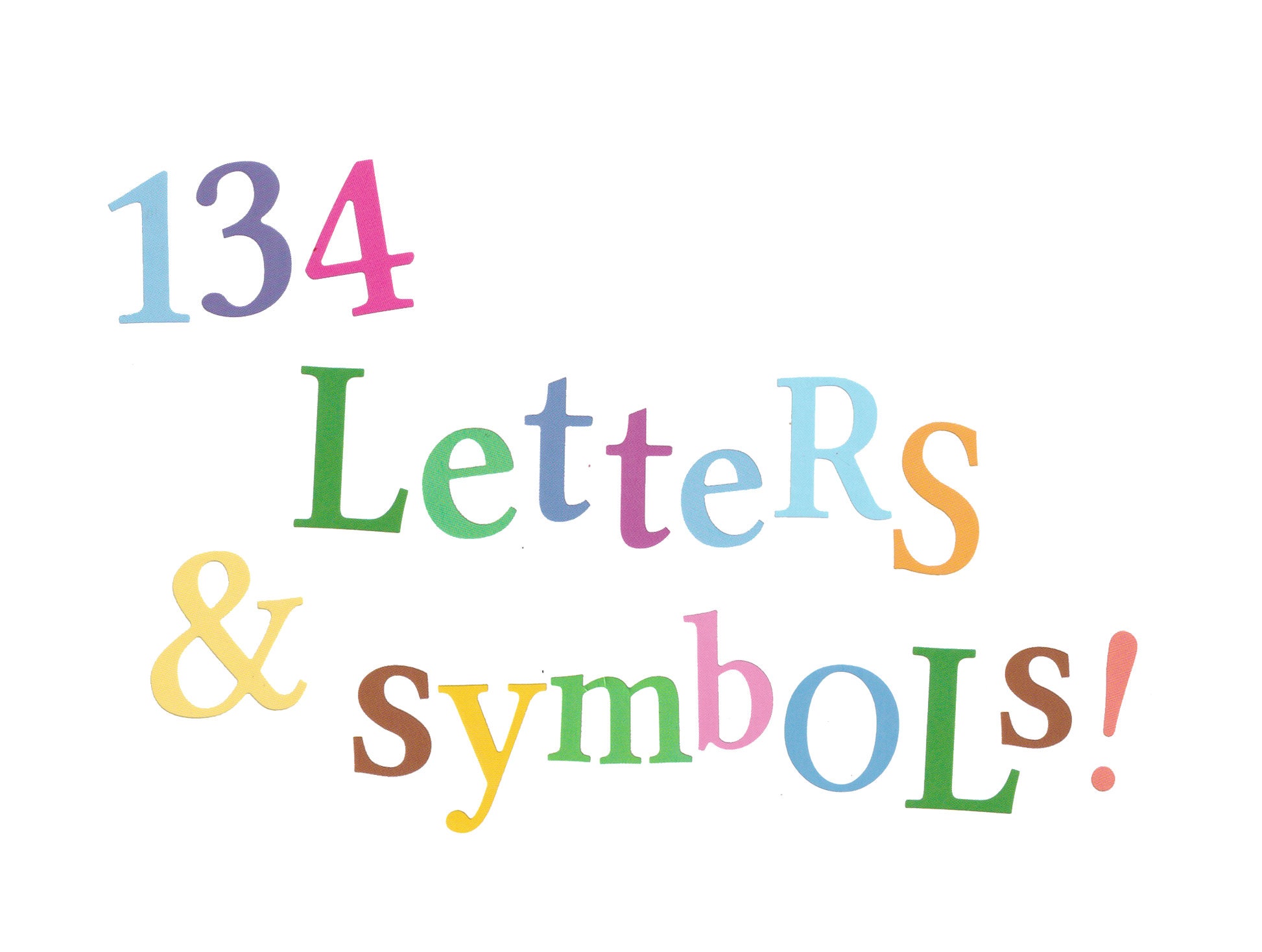 Cute Printable Digital Sticker PNG Alphabet Pack, 134 Multicoloured ...