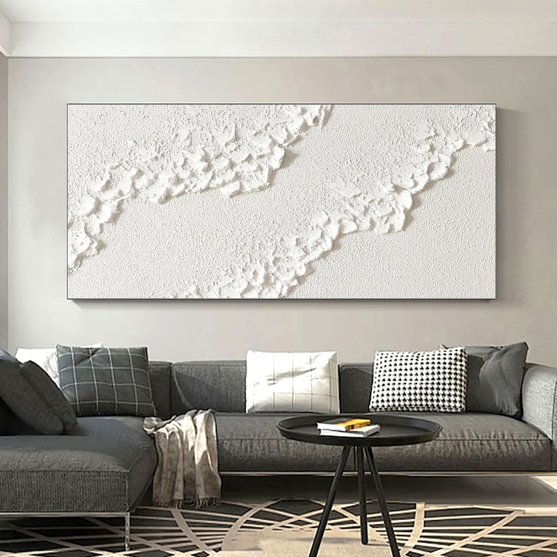 White Textured Wall Art - Etsy
