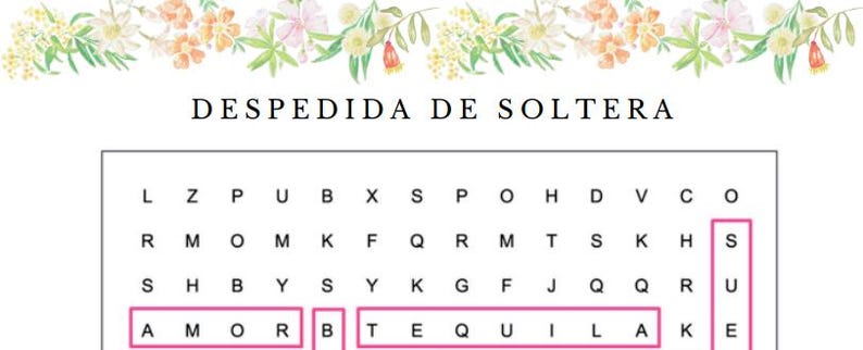 3 Juegos Para Tu Despedida De Soltera! - Etsy