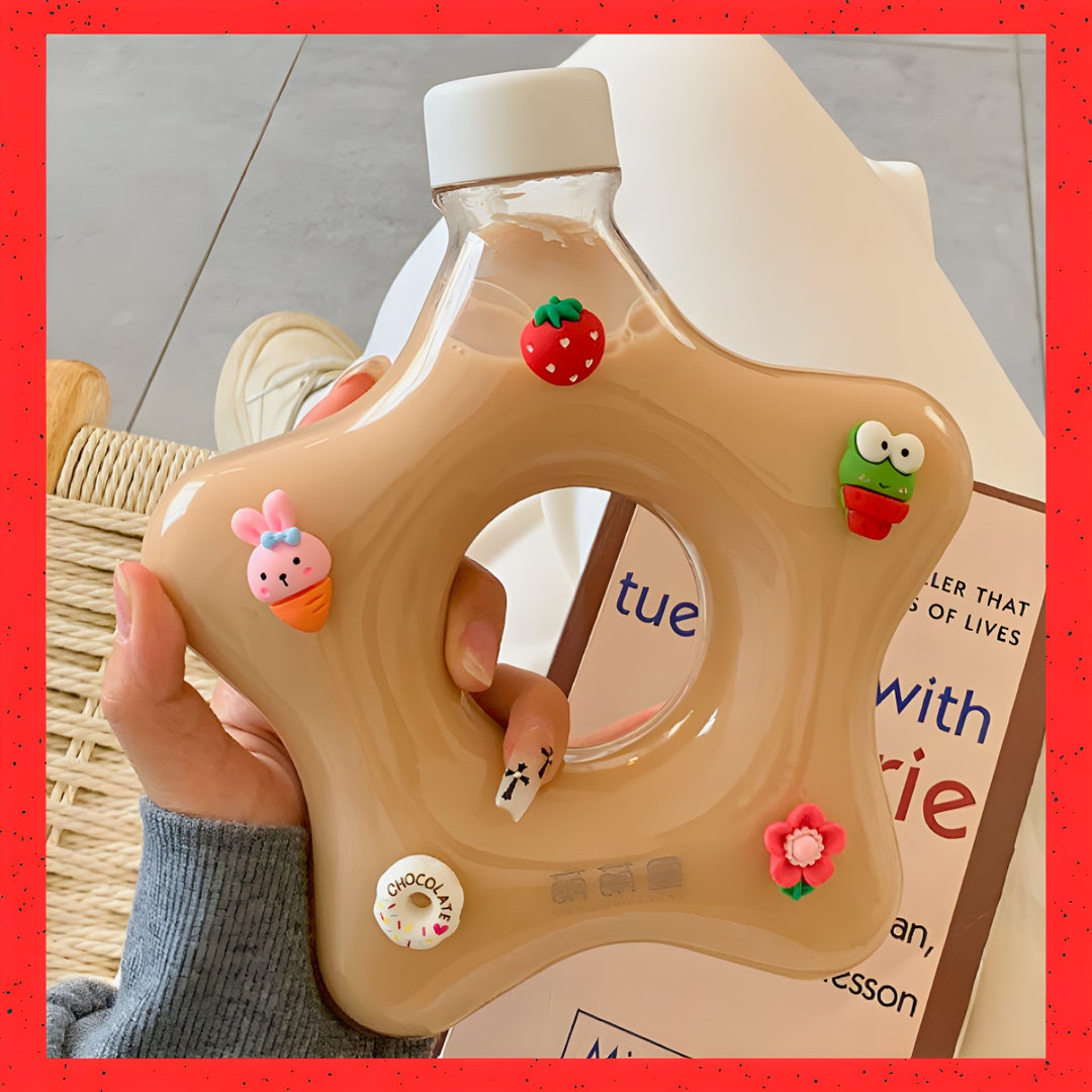 Buy Kawaii Star Water Bottle, Cute Sartoon Starfish Bottle, Portable ...