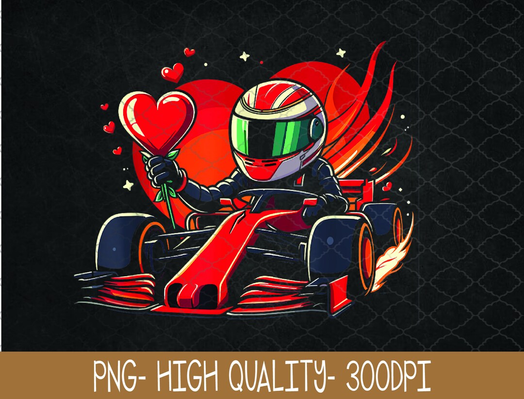 Heart Formula Racing Valentine Day Racing Lover PNG, Sublimation Design ...