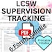 LCSW Hours Tracker Clinical Supervision Tracking Hour Log Notes PDF ...