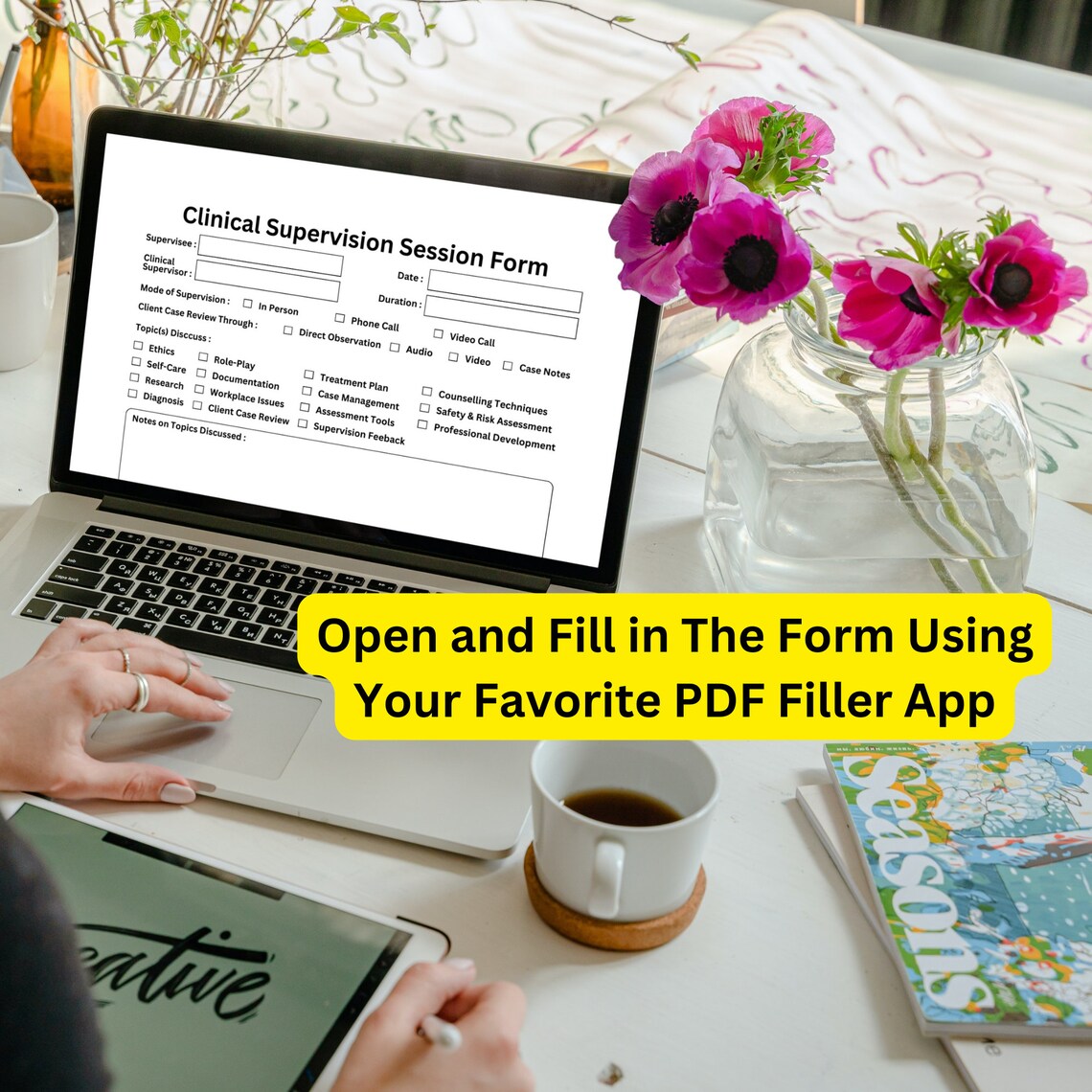Clinical Supervision Tracking Form Clinical Hours Log Printable ...