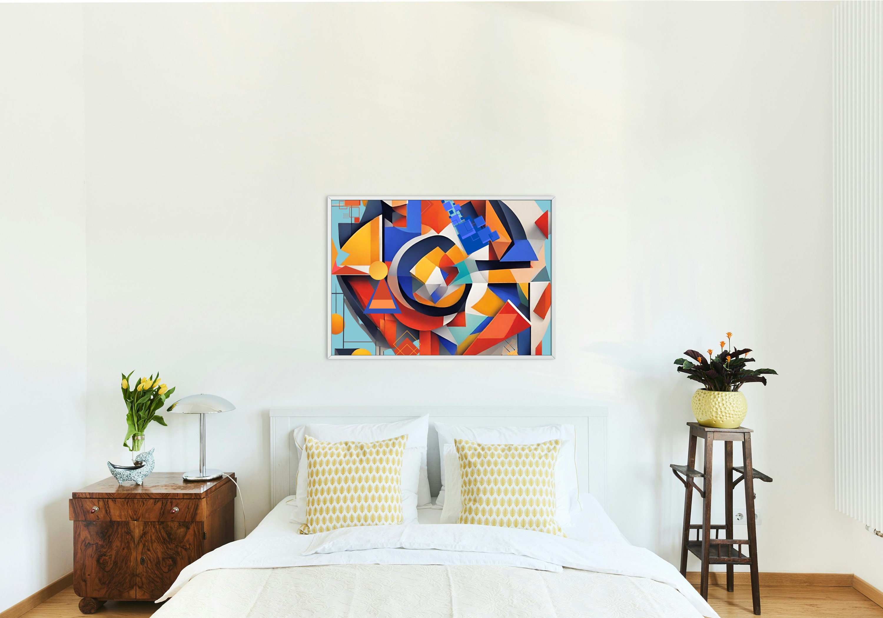 Mural De Arte Abstracto, Cuadro De Arte Abstracto Figuras, Mural De ...