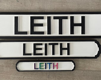 Edinburgh Street Sign in Black and White - Etsy UK