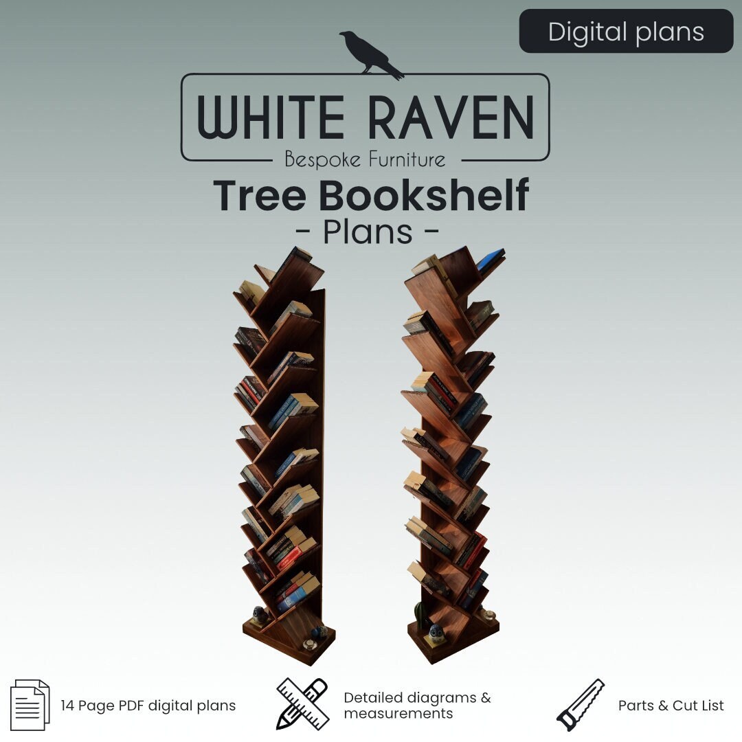 DIY Tree Bookshelf Plans: Build a Stunning Book Storage - Step-by-step ...