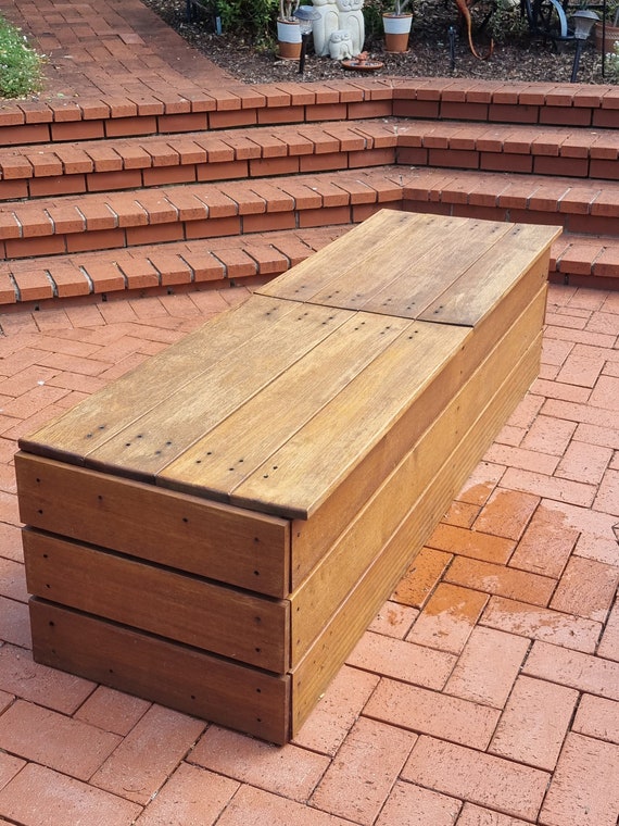 DIY Outside Storage Bench Step by step Digital Plans Etsy