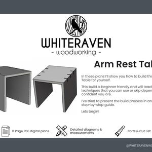DIY Arm Rest Table Plans: Build a Arm Rest Table - Step-by-step ...