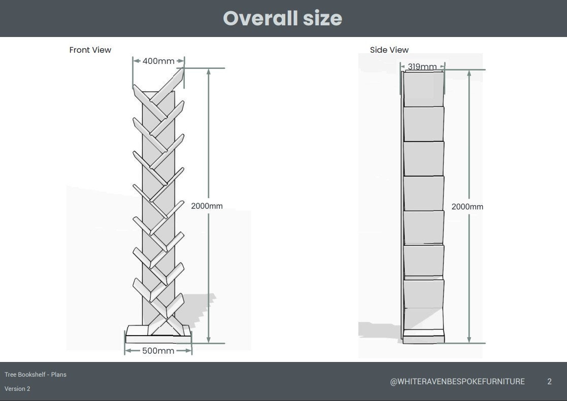 DIY Tree Bookshelf Plans: Build a Stunning Book Storage - Step-by-step ...
