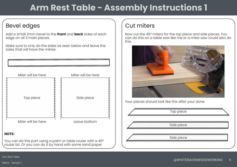 DIY Arm Rest Table Plans: Build a Arm Rest Table - Step-by-step ...