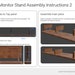 Mid-century Monitor Stand DIY Build Plans Woodworking - Etsy