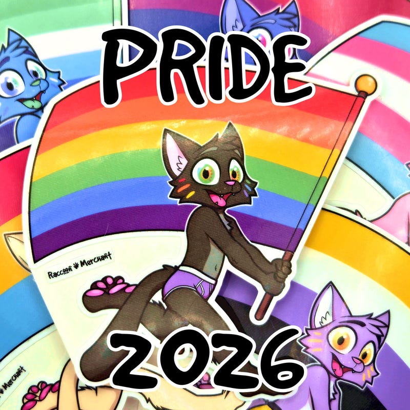 Furry Rainbow Pins - Etsy