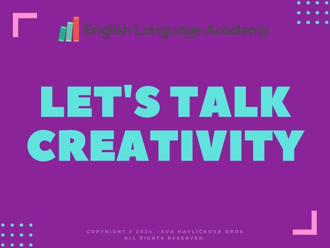 ESL Conversation Lesson- Let's Talk Creativity - Etsy