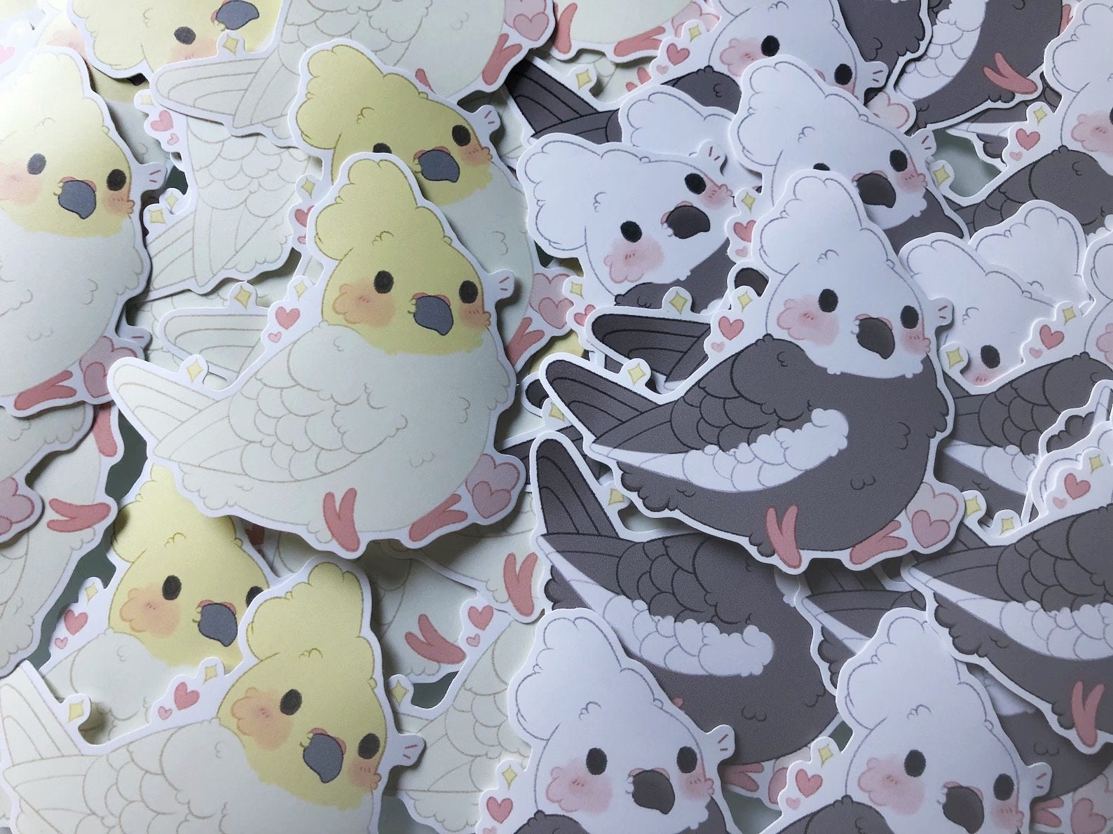 Cockatiel Sticker Cute Kawaii Borb Birb Sticker Hand Made Gift Pet ...