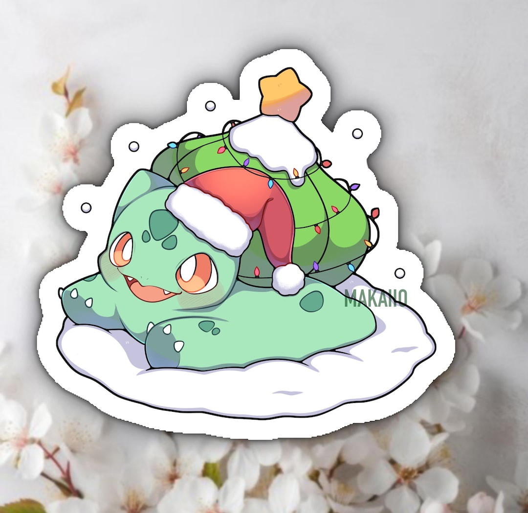 Cute Kawaii Chibi Pokémon Starter Bulbasaur Animal Sticker Cute Gift ...