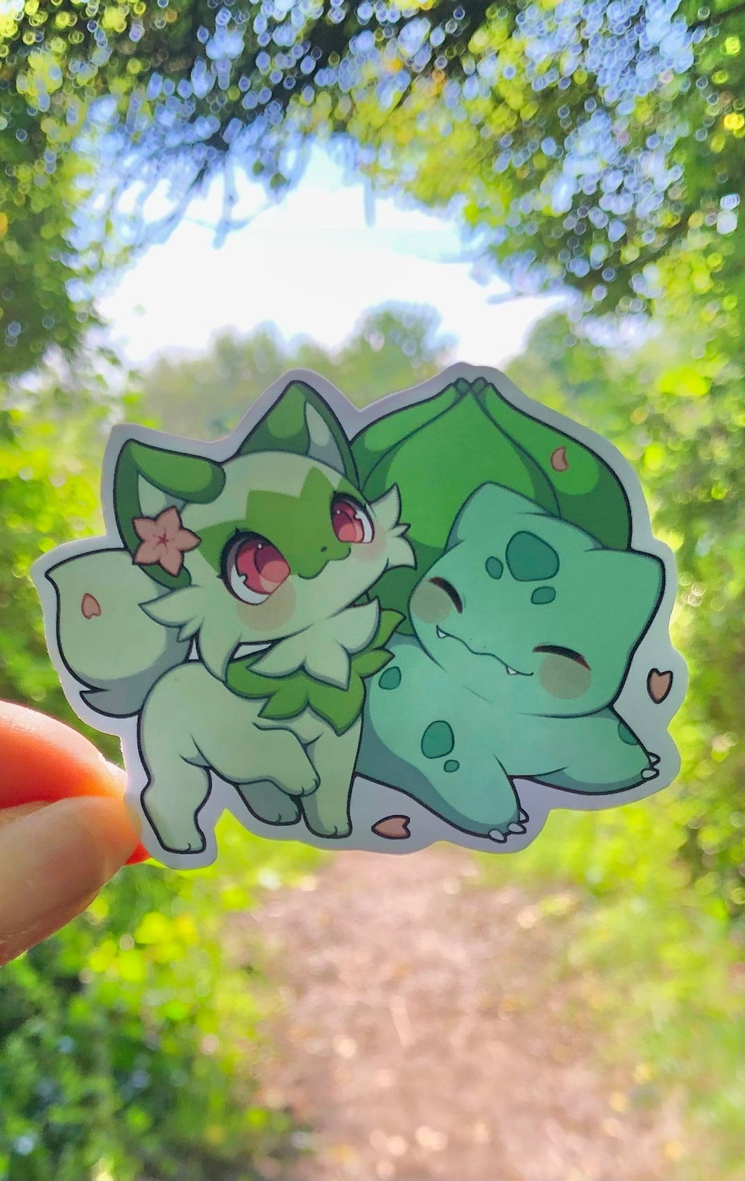 Cute Kawaii Chibi Pokémon Starters Bulbasaur Sprigatito Animal - Etsy