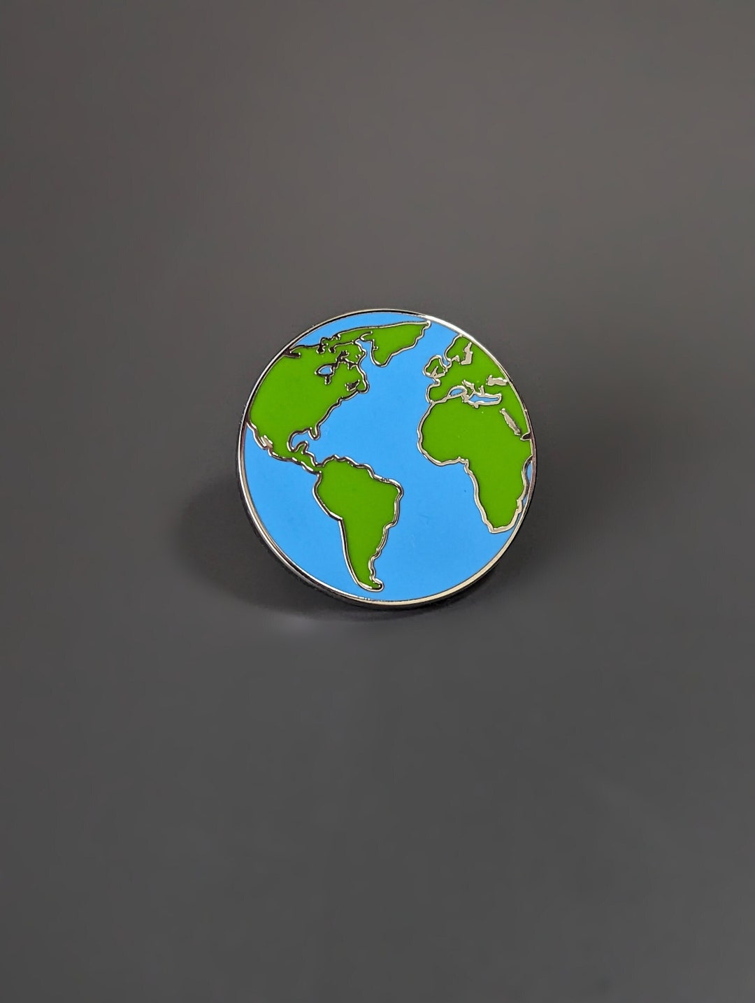 Globe Earth Hard Enamel Pin, Geography Travel Badge - Etsy