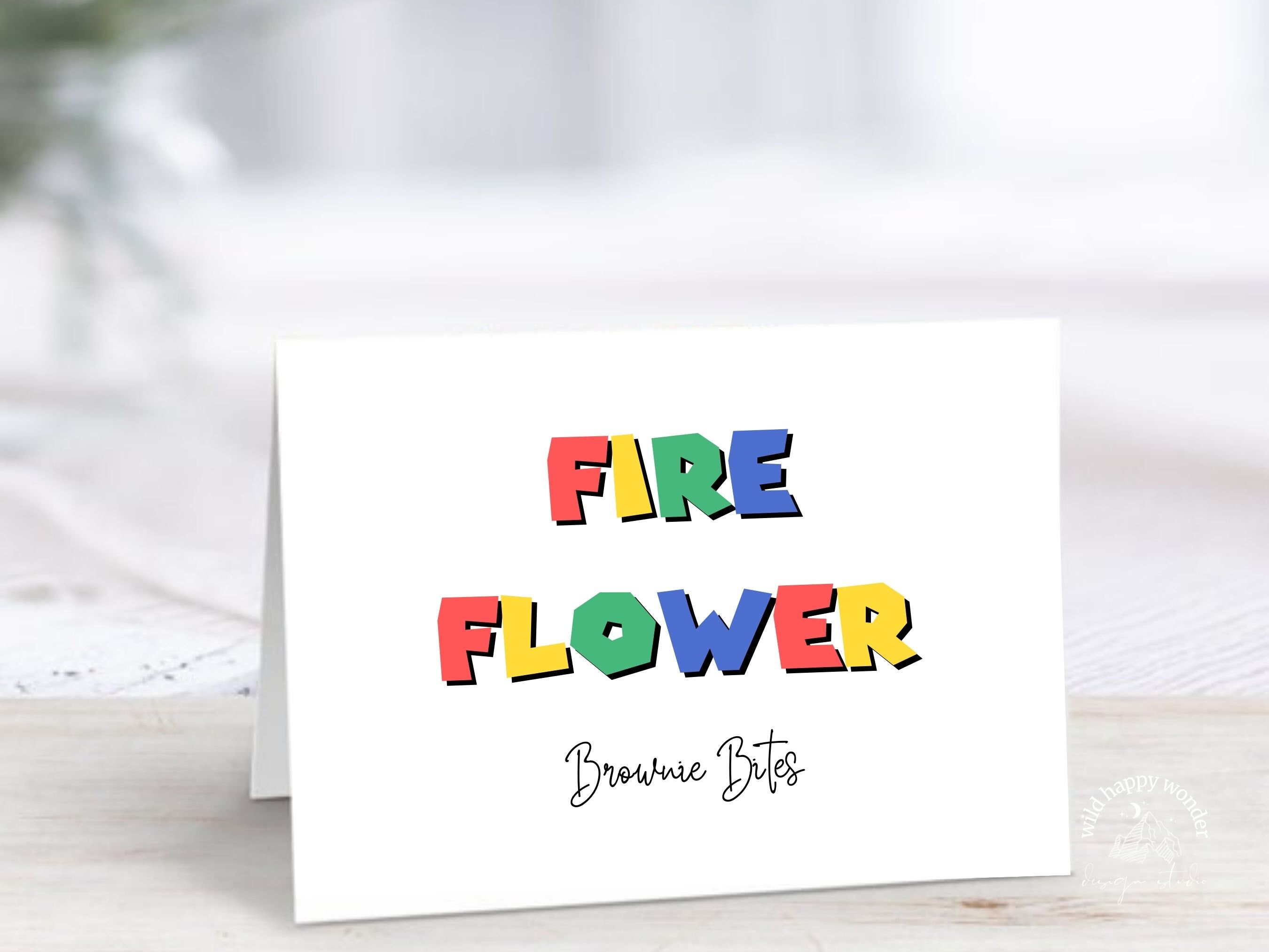 EDITABLE Super Mario Kart Food Tent Labels, Super Mario Bros Foldable ...