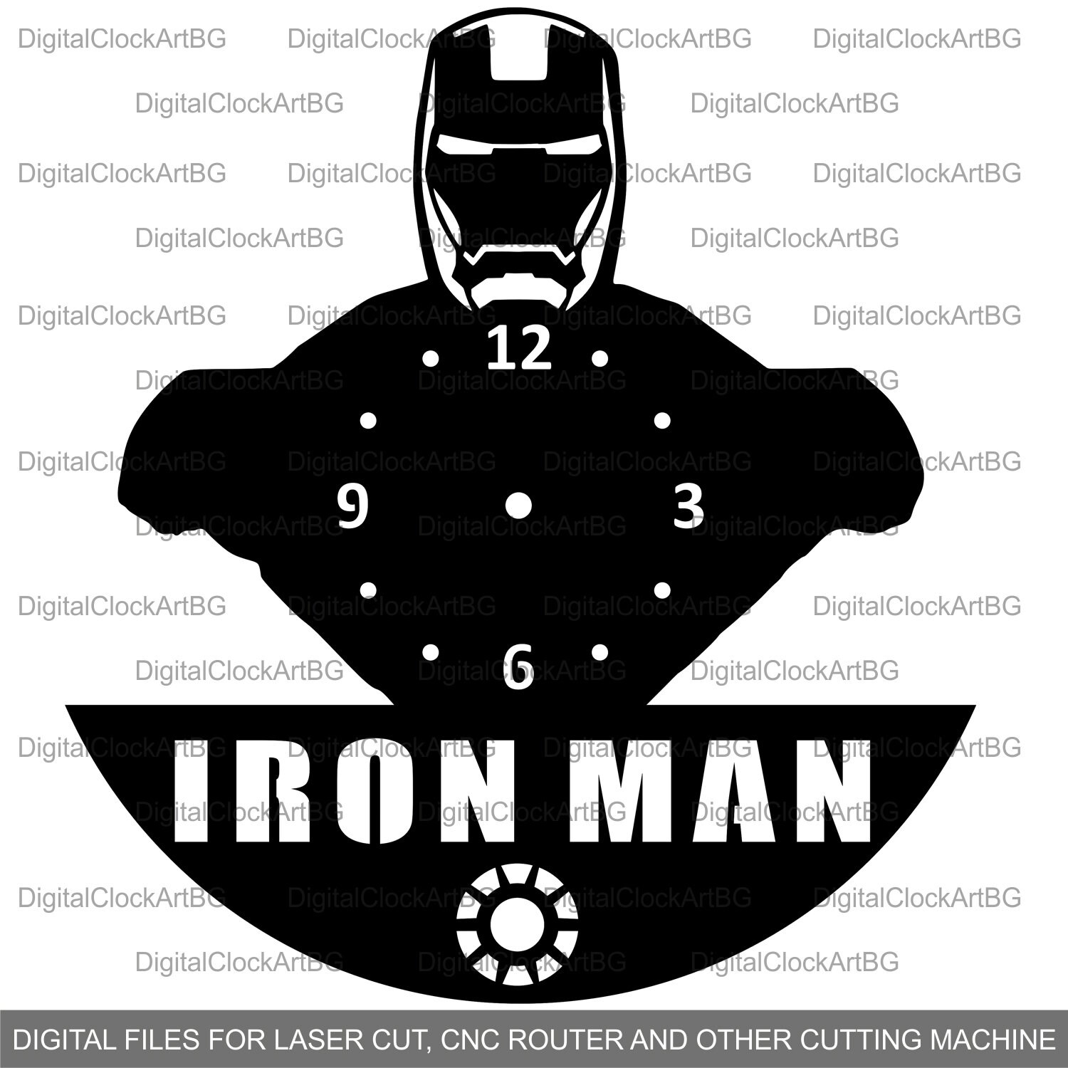 Superhero Clock Cut Files Clock Svg Summer Clock Laser Cut - Etsy