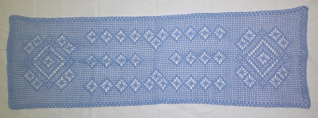 Handmade Crochet Table Runner, Crochet Table Scarf, House Warming Gift ...