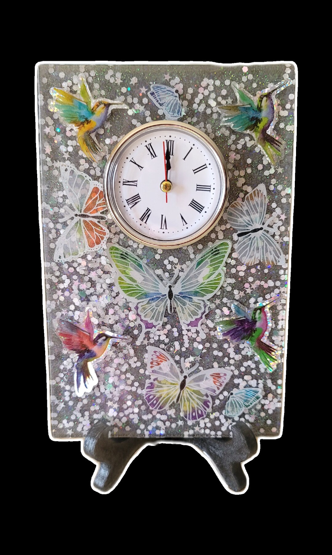 Clock Butterfly and Hummingbird - Etsy