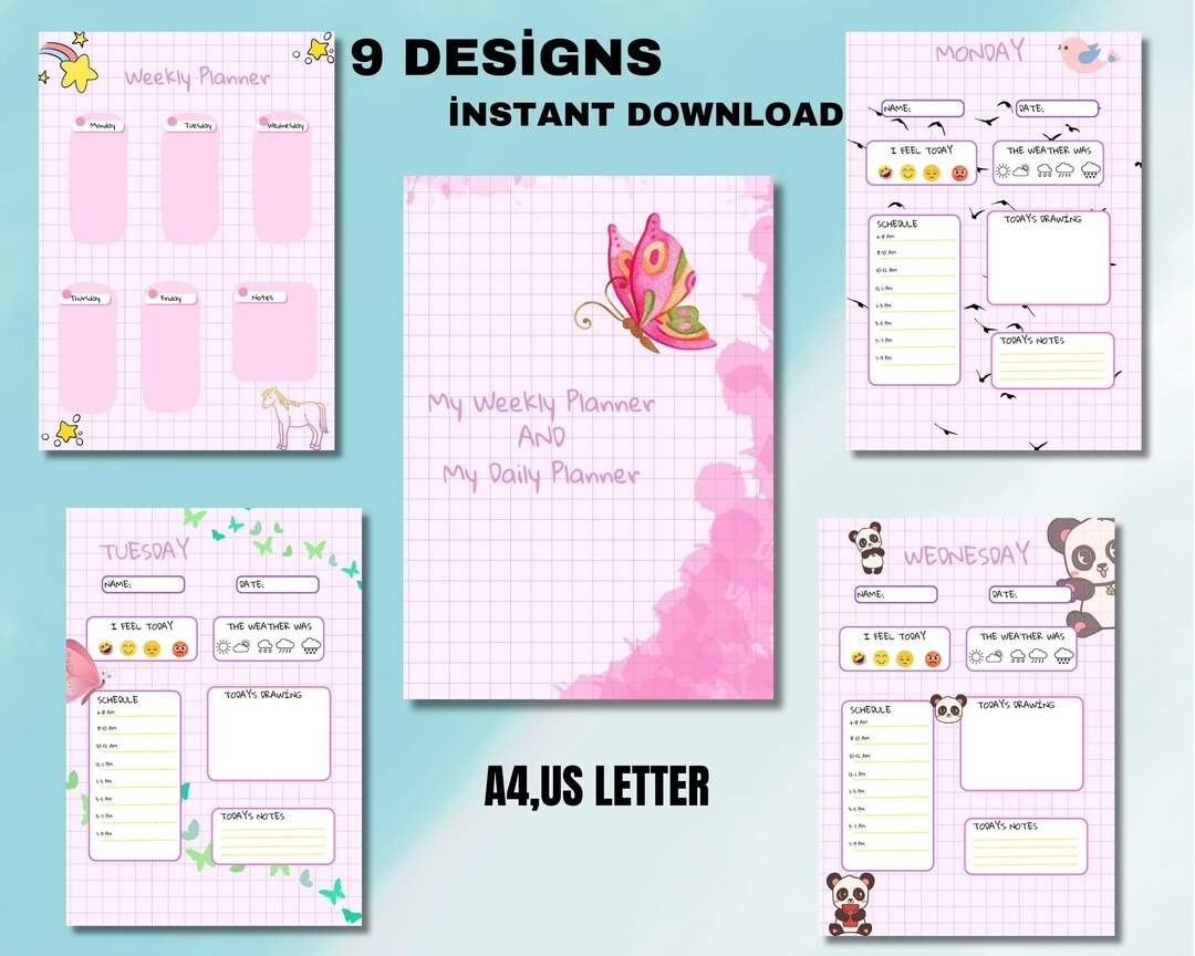 Kids Daily Journal Printable L Journal for Kids L Diary for Children L ...