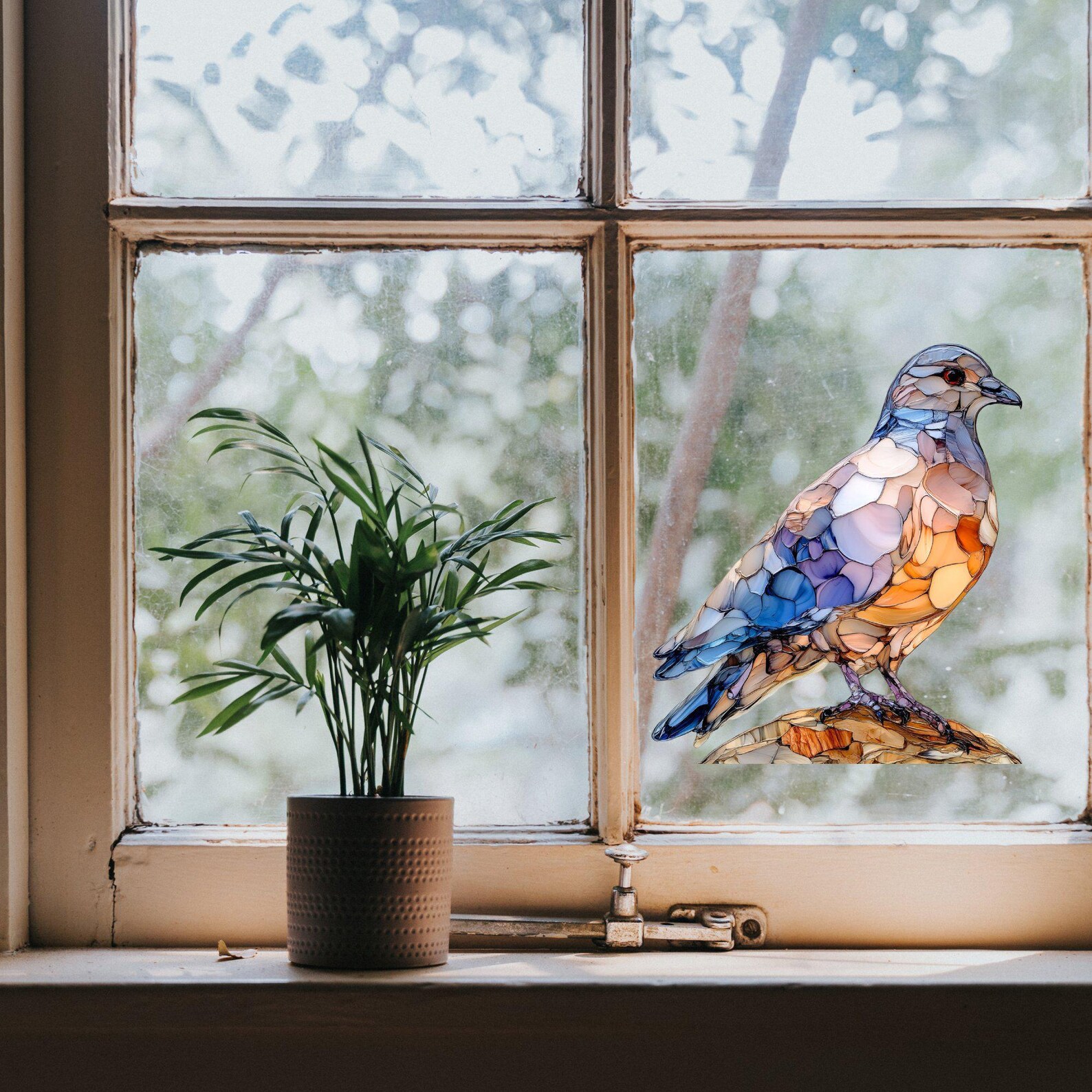 Mourning Dove Window Cling Sticker Decal Window Film Gift for Bird ...