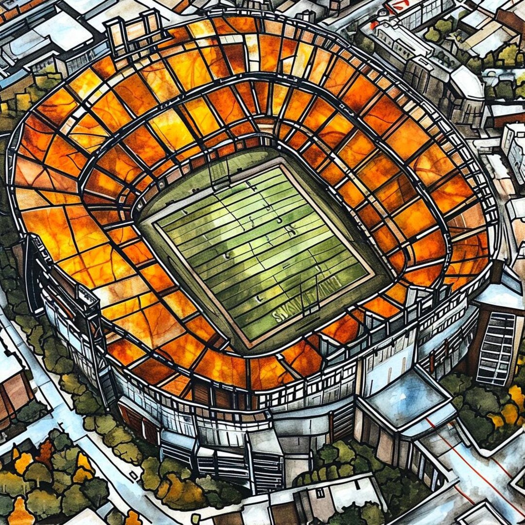 Neyland Stadium Ceramic Wall Art Decorative Tile Unique Home Decor ...