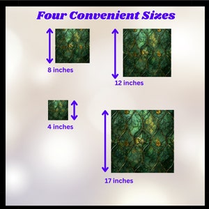 Hunter Green and Gold Stained Glass Window Cling Gothic Decor Sticker ...