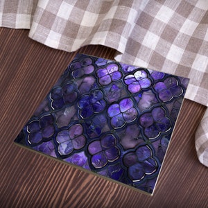 Emperors Robe Ceramic Tile Wall Art Decorative Tile Unique Home Decor ...