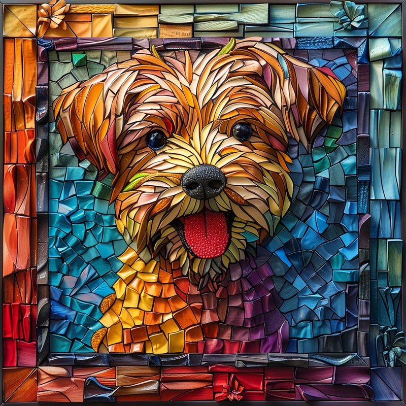 Ceramic Tiles Dogs Mosaic - Etsy