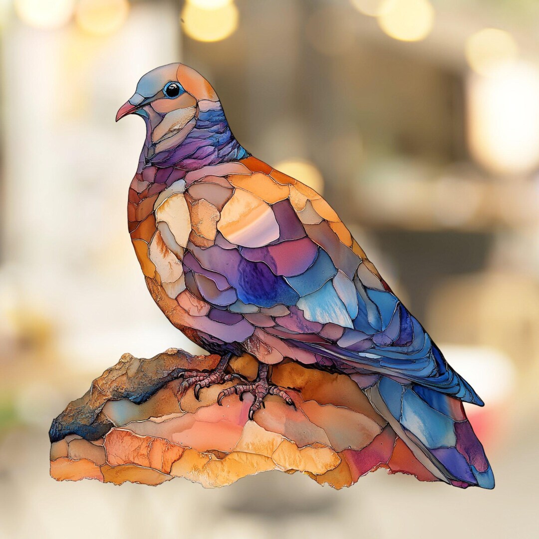 Mourning Dove Window Cling Sticker Decal Window Film Gift for Bird ...