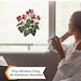 Cyclamen Stained Glass Window Cling Beautiful Flower Window Artwork ...