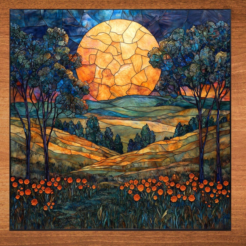Moon Ceramic Tile - Etsy