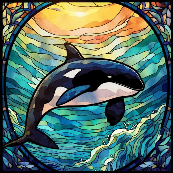 Glass Orca - Etsy