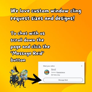 Bumblebee Adorable Stained Glass Window Cling Sticker Decal Vinyl ...