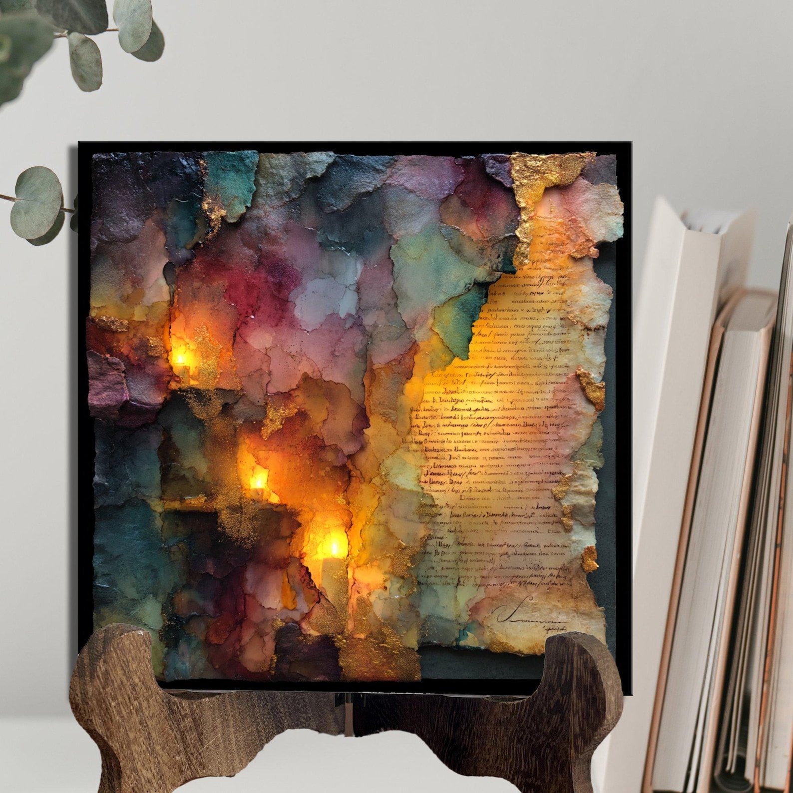 Literature Enlightenment Light Academia Fine Ceramic Art Tile Academia ...